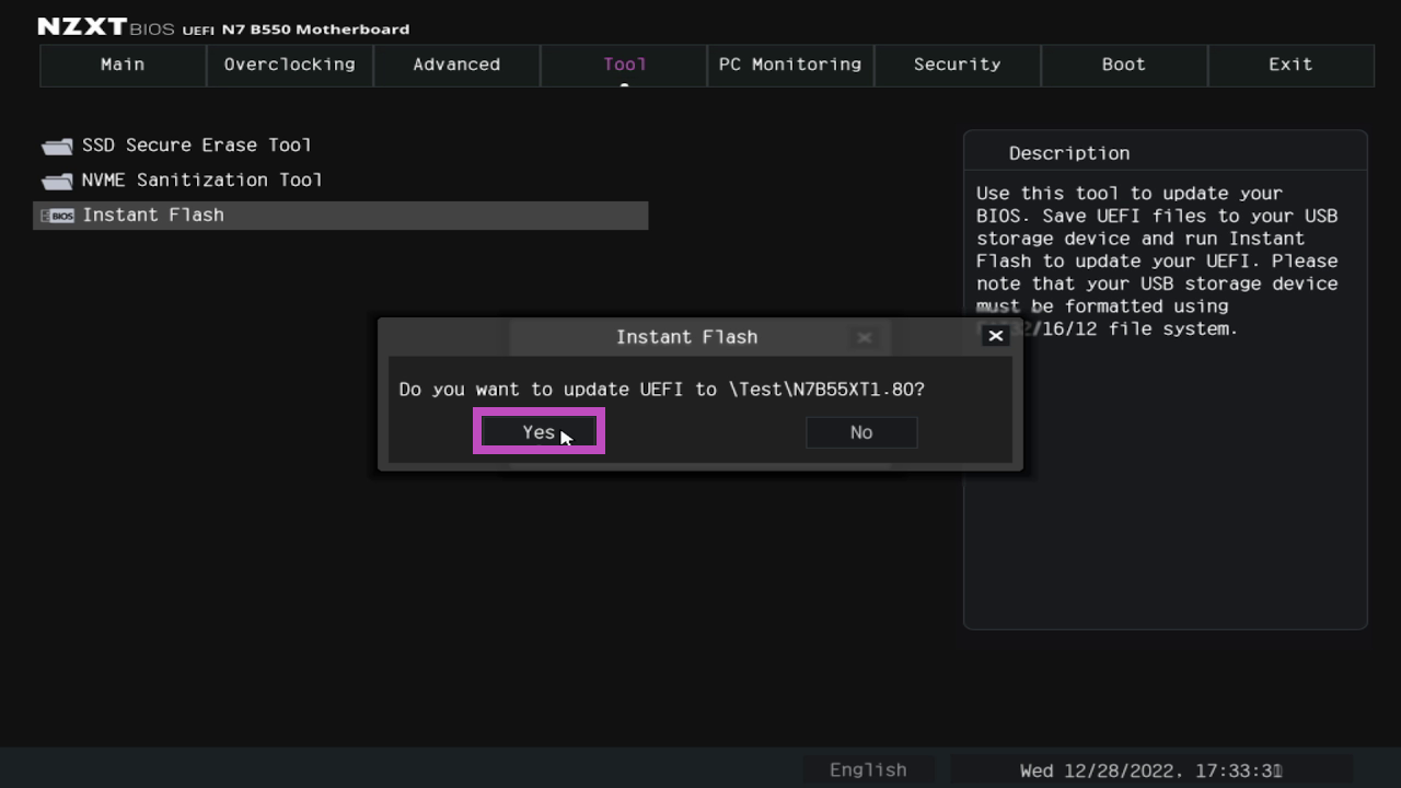 更新您的 NZXT 主機板 BIOS – NZXT Support Center