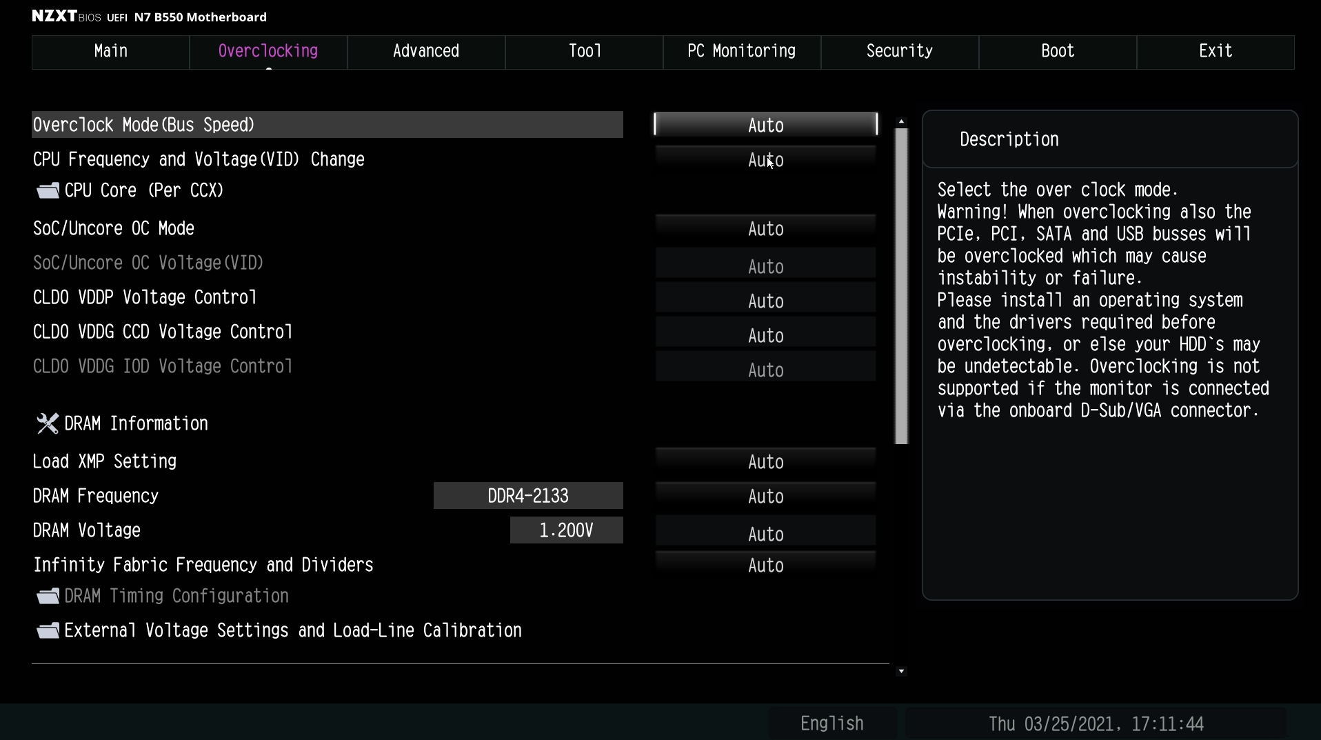 Overclocking with the N7 B550 – NZXT Support Center