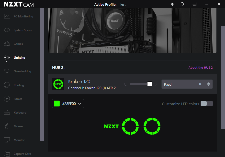 Como faço para controlar o RGB no meu Kraken 120? – NZXT Support Center