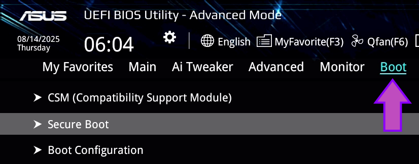 Comment activer le Secure Boot sur votre PC Gaming (Asus) – NZXT Support Center