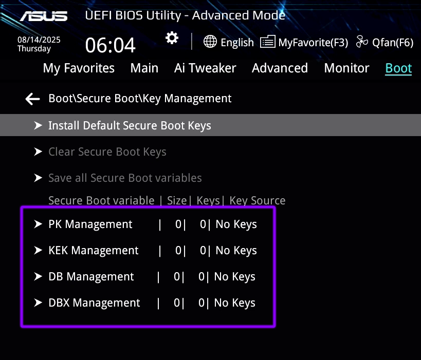 Comment activer le Secure Boot sur votre PC Gaming (Asus) – NZXT Support Center