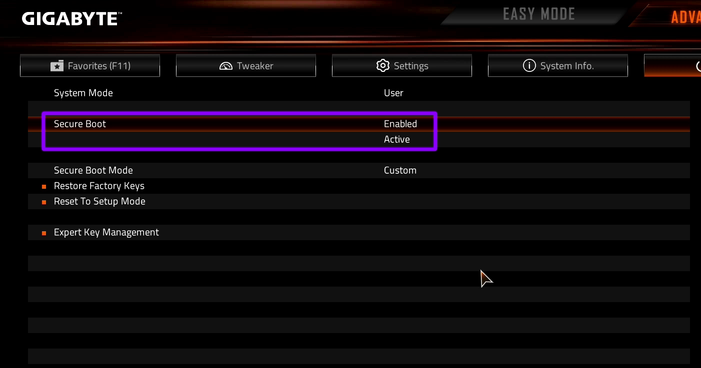 Comment activer le Secure Boot sur votre PC Gaming (Gigabyte) – NZXT ...