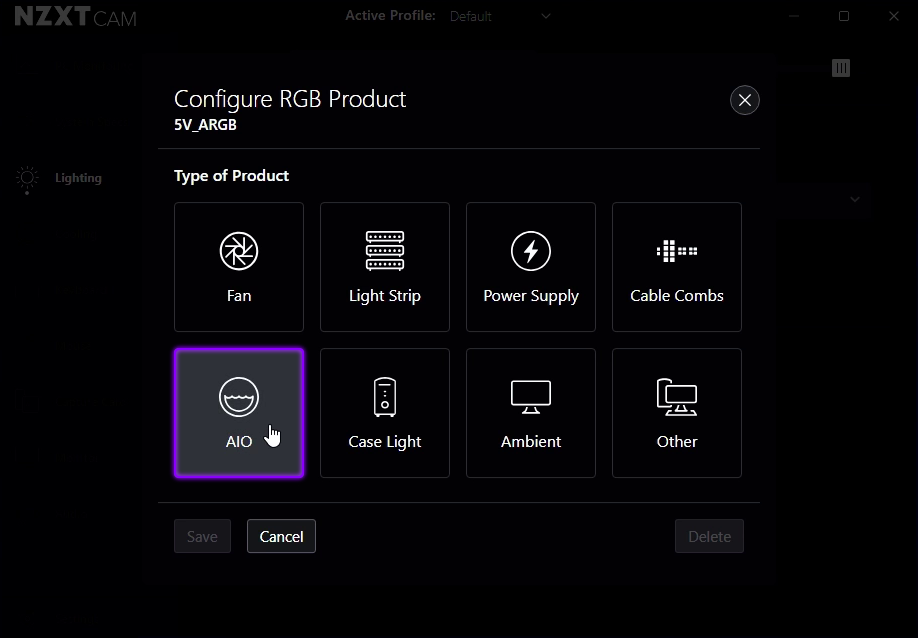 How do I control 5V ARGB and 12V RGB devices on my NZXT motherboard ...