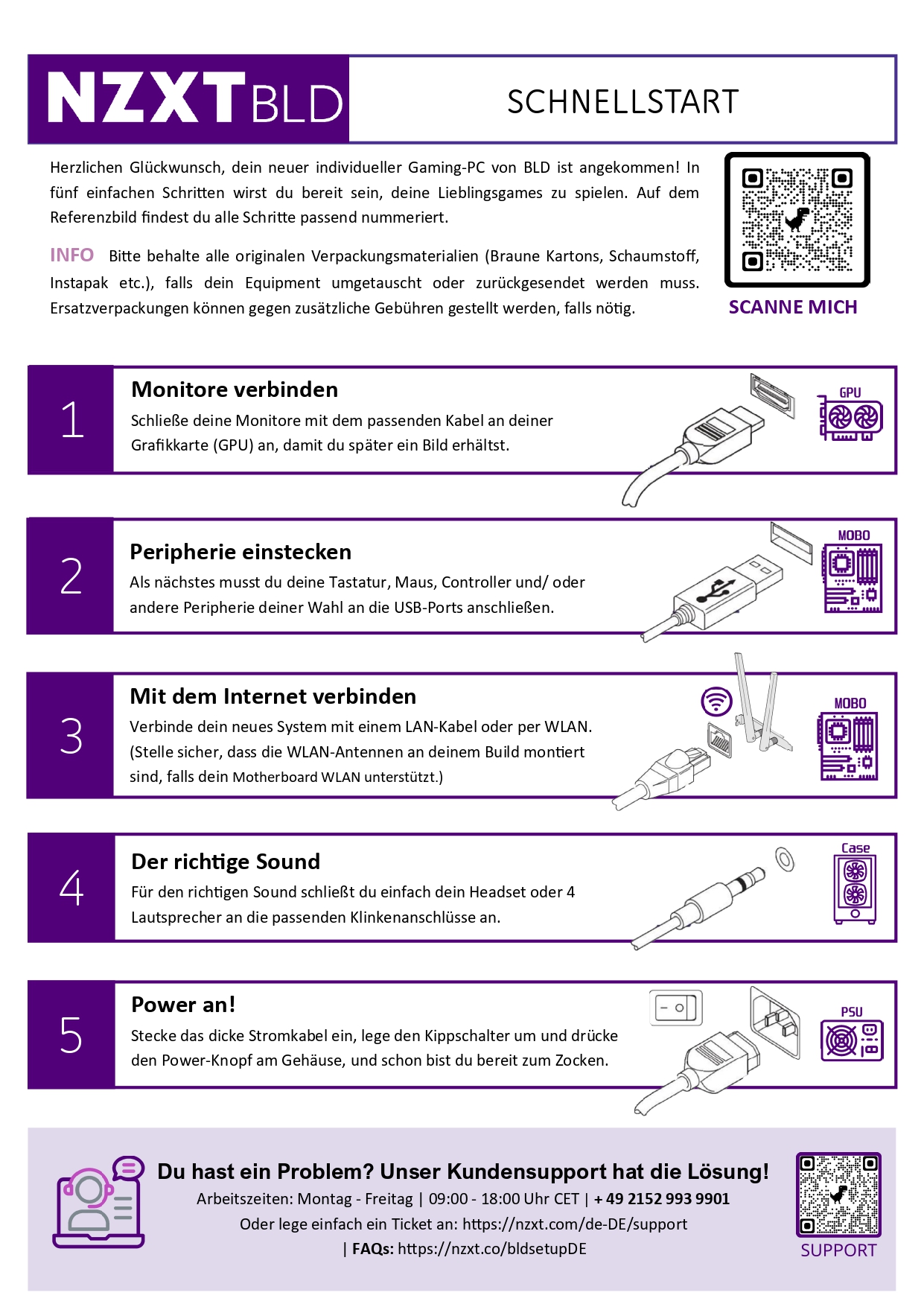 Schnellstart Guide – NZXT Support Center